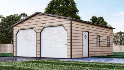 30x30x12 Metal Garage Building | Premier Metal Structures