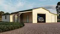 48x40x12/8 Barn | Premier Metal Structures